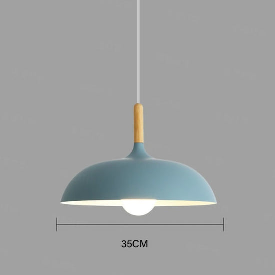 Minimalist Wood Plate Pendant Light – GabyBerg Design