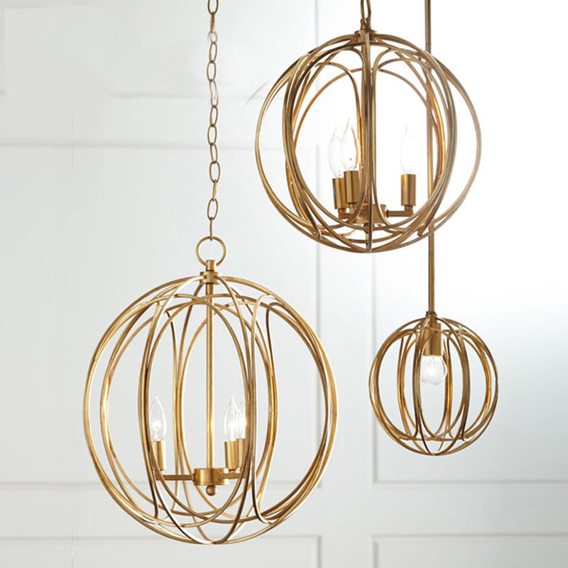 Geometry Gold Chandelier Light – GabyBerg Design